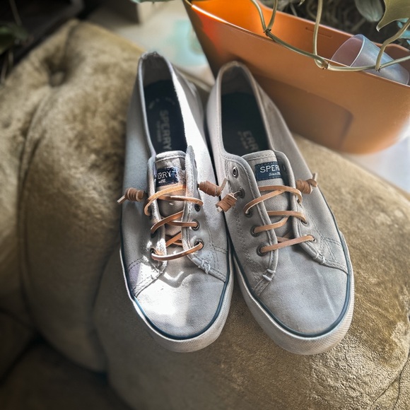 Sperry | Shoes | Clean Gray Sperry Sneakers | Poshmark